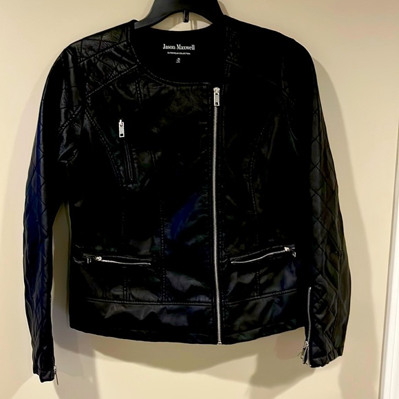 jason maxwell | Jackets & Coats | Jason Maxwell Womens Leather Jacket M ...